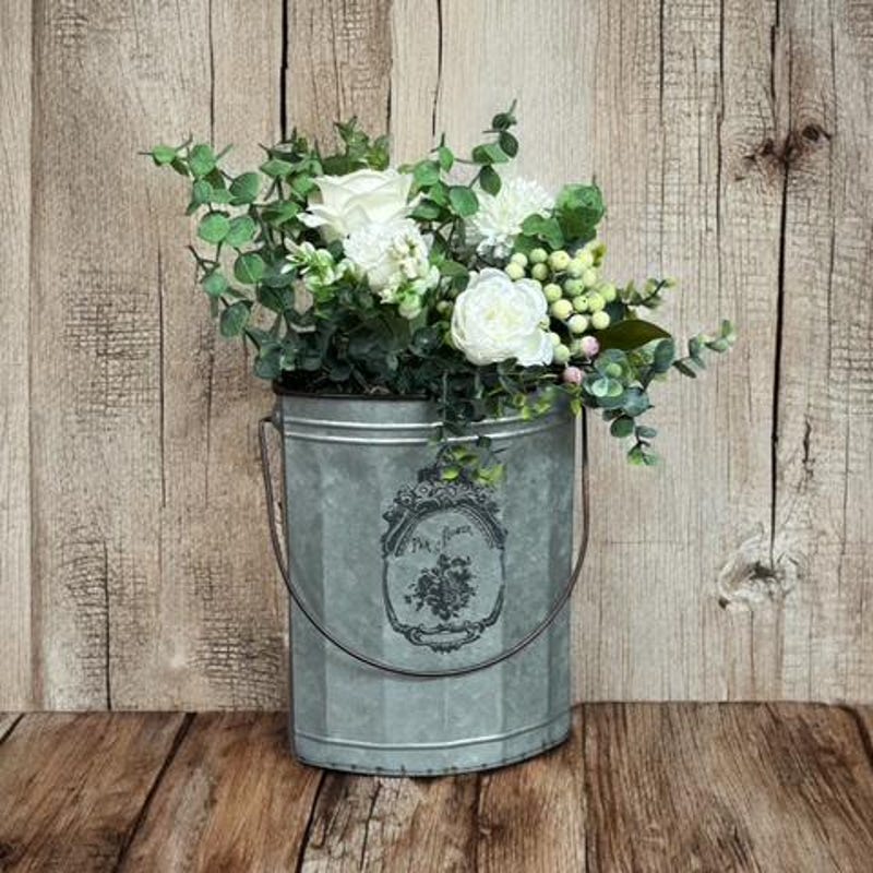 Galvanized Bucket - Etsy
