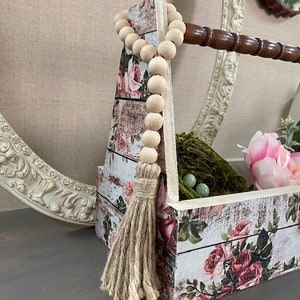 Farmhouse Wood Toolbox, Shabby Chic Wooden Toolbox, Decorative Toolbox ...