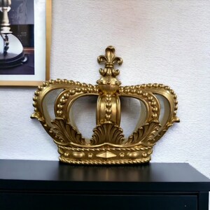 Crown Wall Decor/ Old World Tuscan Decor/ Fleur De Lis Decor/gold Crown ...