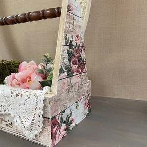 Farmhouse Wood Toolbox, Shabby Chic Wooden Toolbox, Decorative Toolbox ...