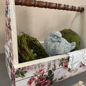 Farmhouse Wood Toolbox, Shabby Chic Wooden Toolbox, Decorative Toolbox ...