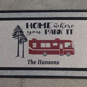 Camper Door Mat, RV Doormat, Personalized Doormat, Custom Doormat ...