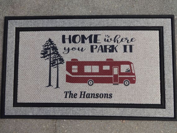 Camper Door Mat Rv Doormat Personalized Doormat Custom Etsy