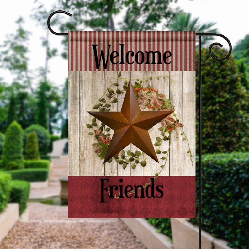 Personalized Fall Flag Barn Star Flag Custom Yard Flag Farm - Etsy