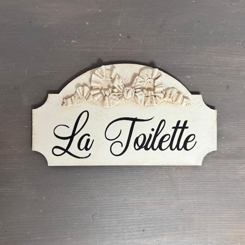 French Bathroom Sign - Etsy