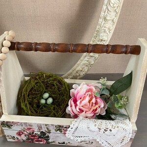 Farmhouse Wood Toolbox, Shabby Chic Wooden Toolbox, Decorative Toolbox ...