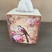 Tissue Box Cover, French Country Tissue Box, Birds Tissue Box Cover ...