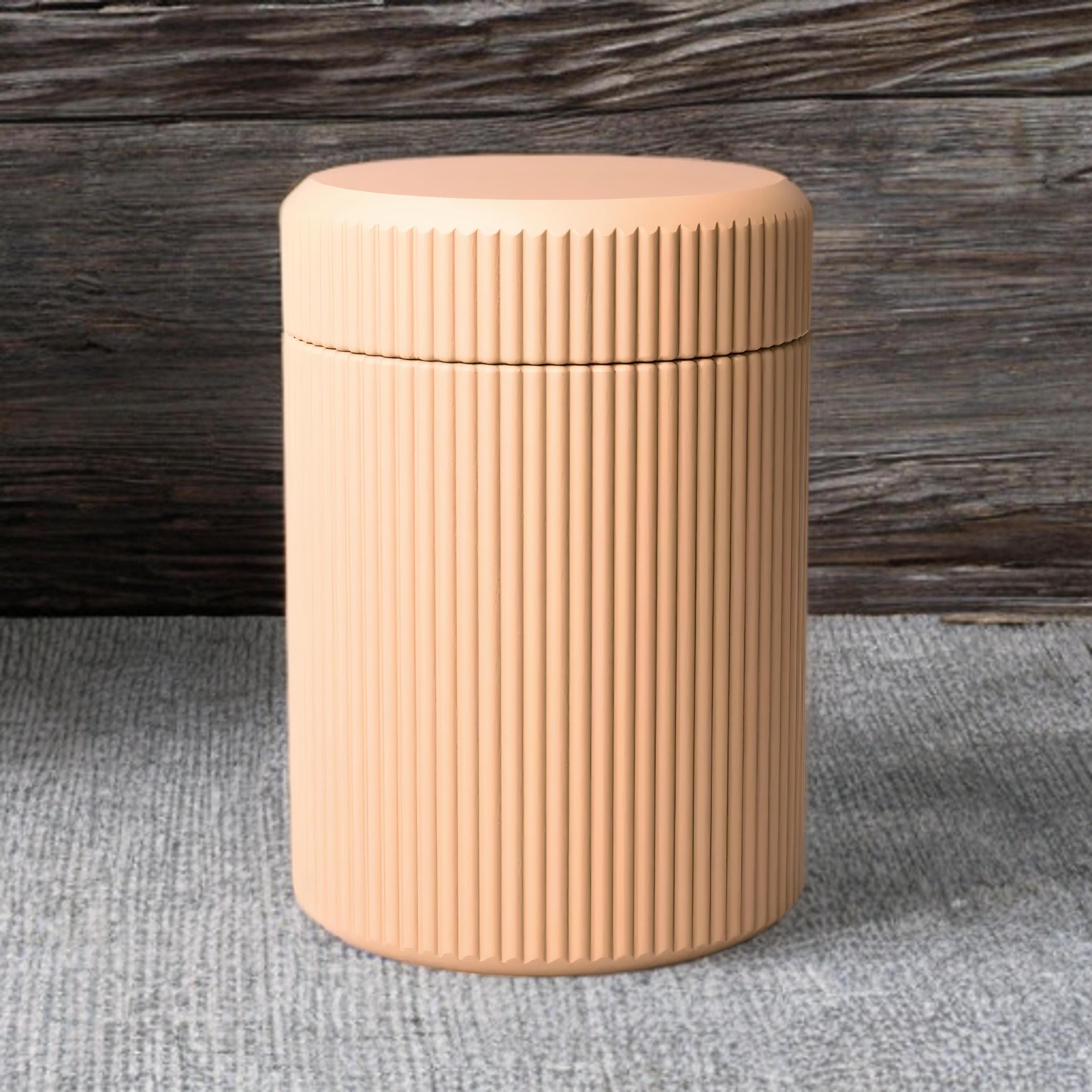 Personalized 3D Printed Twist Lock Jar: Modern Ribbed Container - Etsy