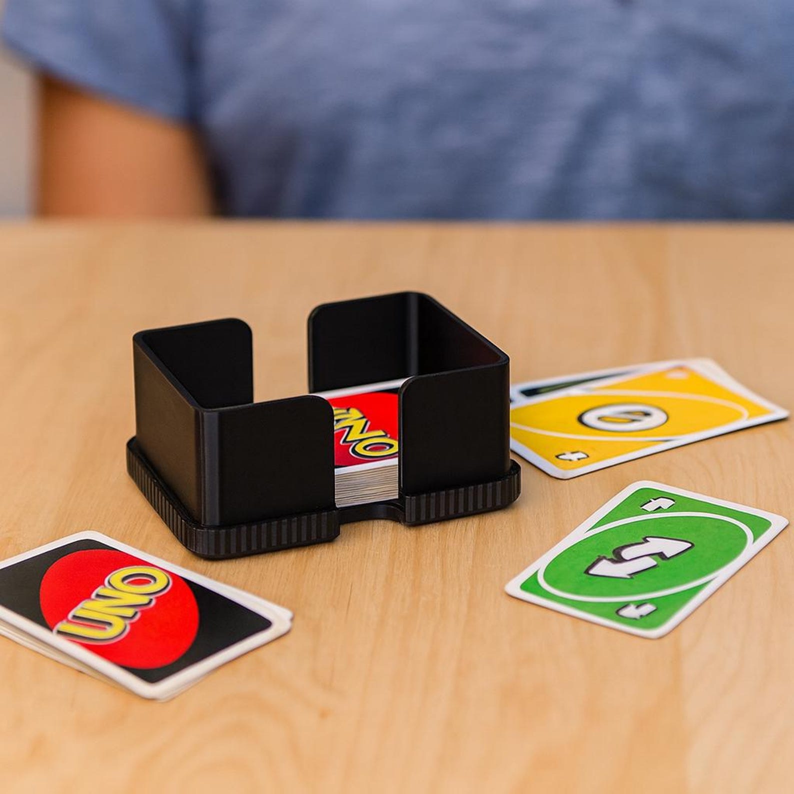 UNO Card Case: Red and Black Deck Box, 3D Printed Travel Card Storage ...