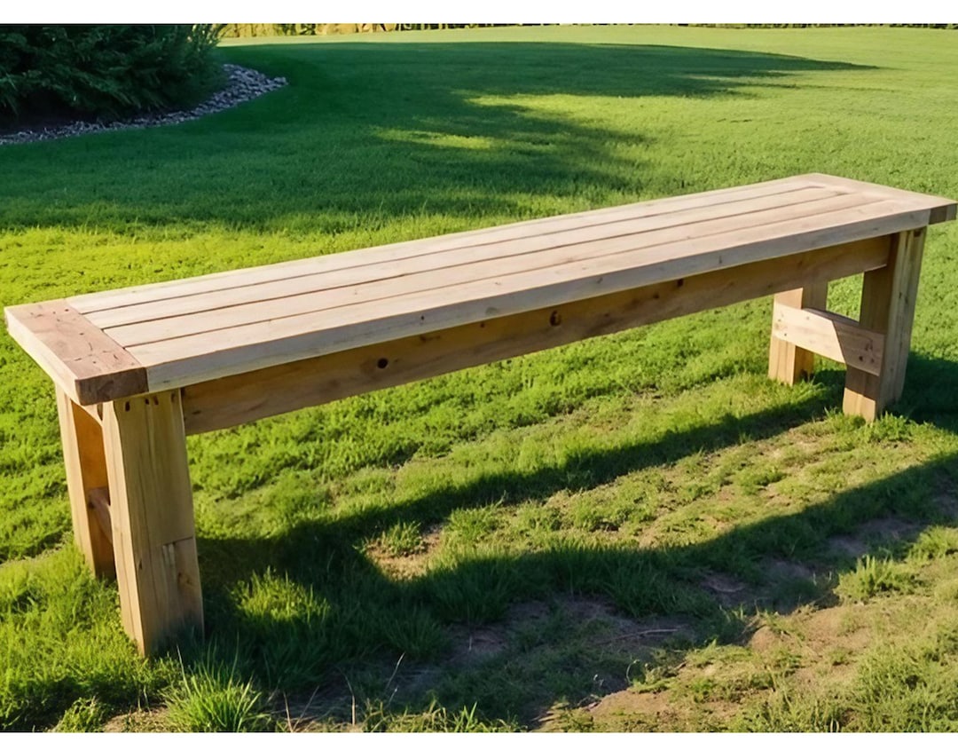 DIY Outdoor Bench Build Plan: Step-by-step PDF - Etsy