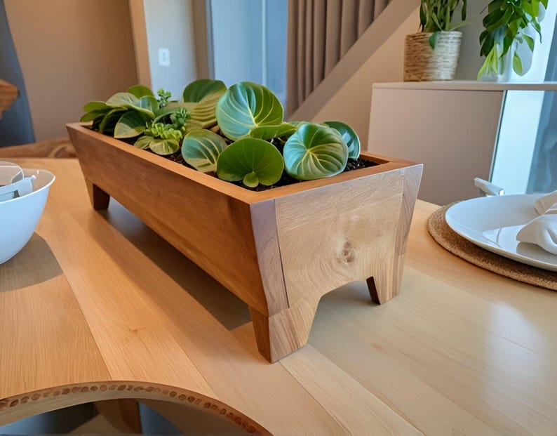 DIY Wooden Small Planter Box Build Plan: PDF Download - Etsy