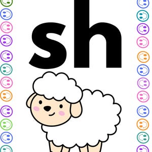 Smiley Alphabet Charts Diagraphs Vowel Teams R Control Vowels Visual ...