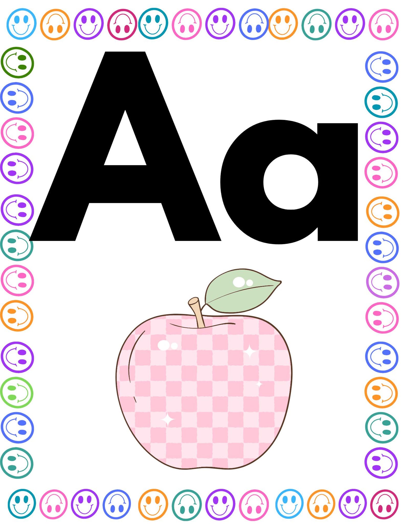 Smiley Alphabet Charts Diagraphs Vowel Teams R Control Vowels Visual ...