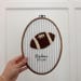 Personalized Football Nursery Wall Art – Custom Needle Felt Sports ...