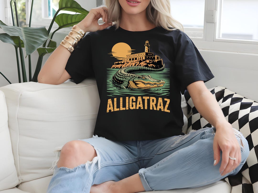 Alligator Alcatraz SVG PNG Digital Cut File, Funny Prison Reptile ...