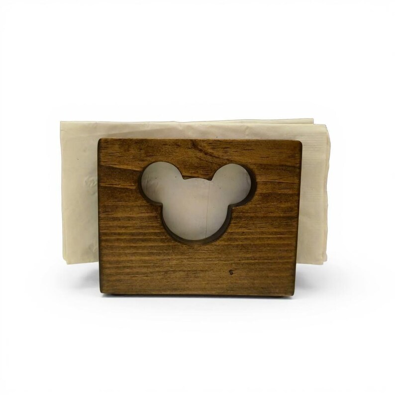 Mickey Mouse Inspired Napkin Holder | Handcrafted Wooden Disney Decor ...