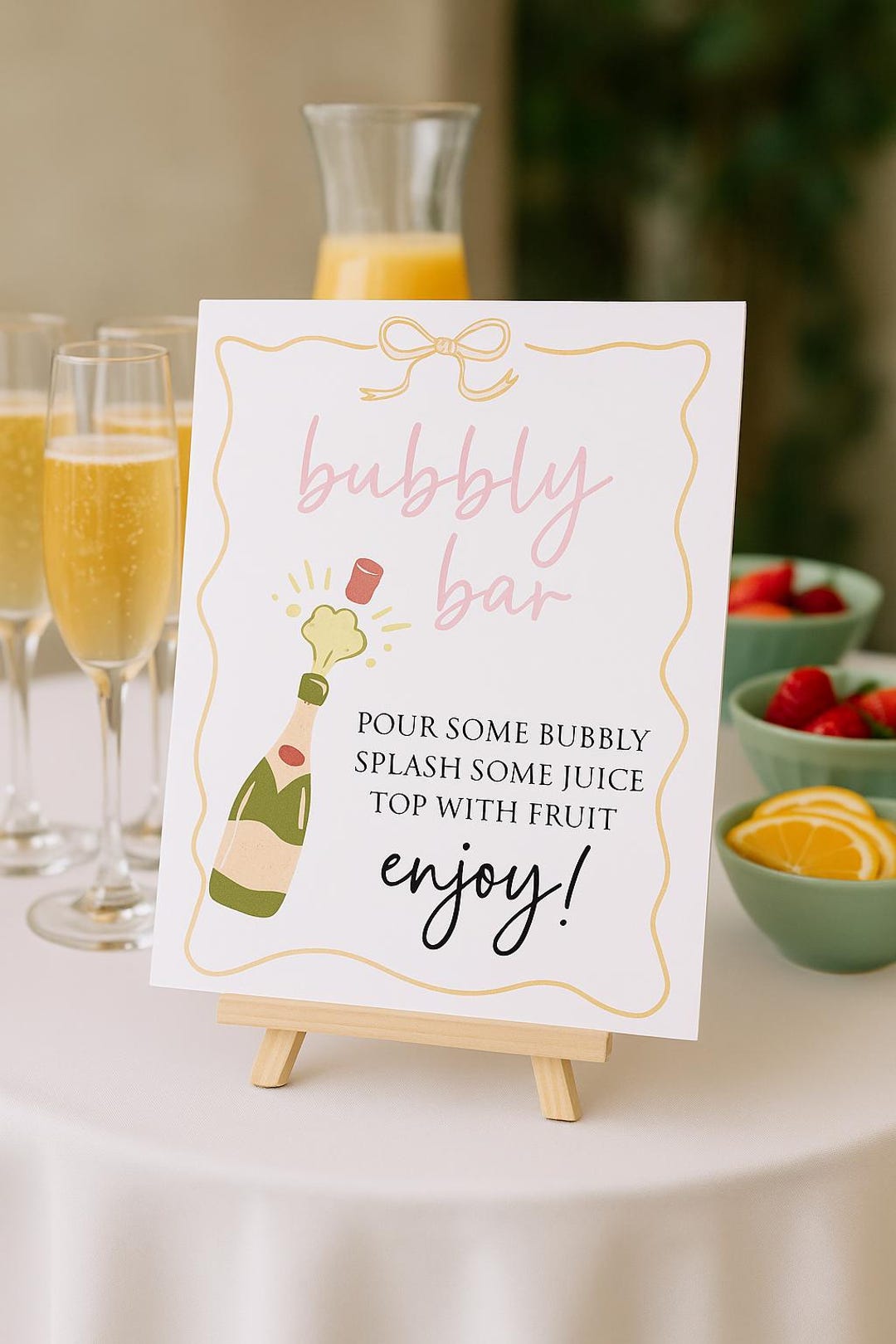 Bubbly Bar Sign - Etsy