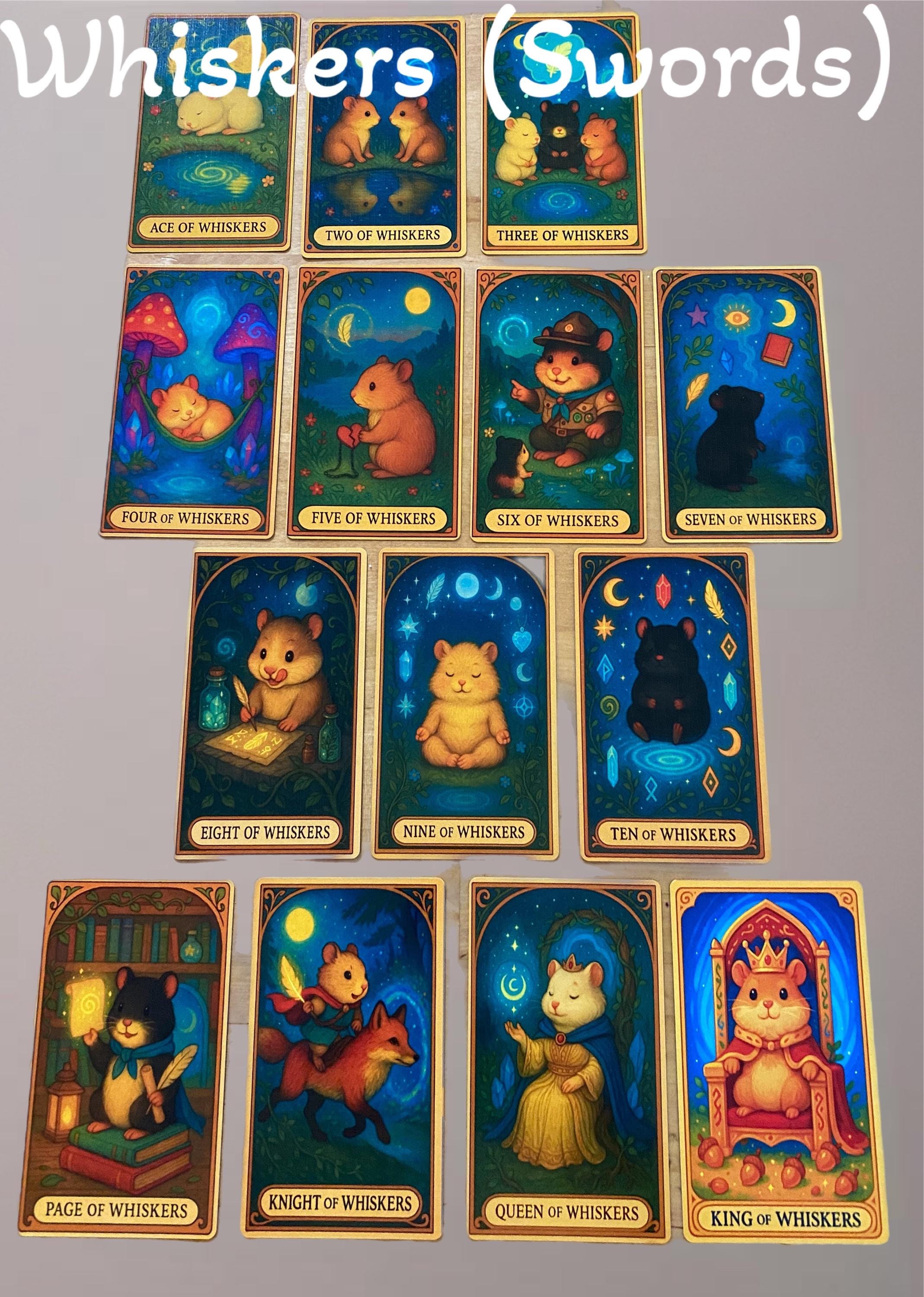 Paws and Portals Tarot Deck – Whimsical Hamster-inspired Cards - Etsy