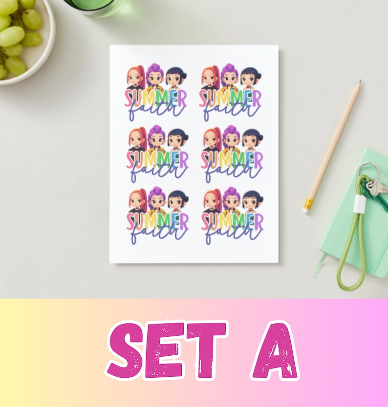 Kpop Demon Hunters Inspired Name Vinyl Sticker Labels, K-pop, Waterproof Vinyl Stickers for ...