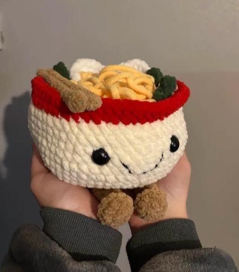 Ramen Crochet Pattern, Jellycat Inspired Crochet Pattern, Raymond the ...