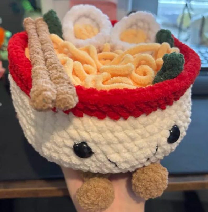 Ramen Crochet Pattern, Jellycat Inspired Crochet Pattern, Raymond the ...