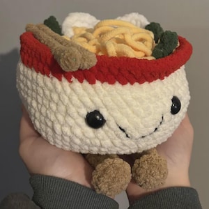 Ramen Crochet Pattern, Jellycat Inspired Crochet Pattern, Raymond the ...