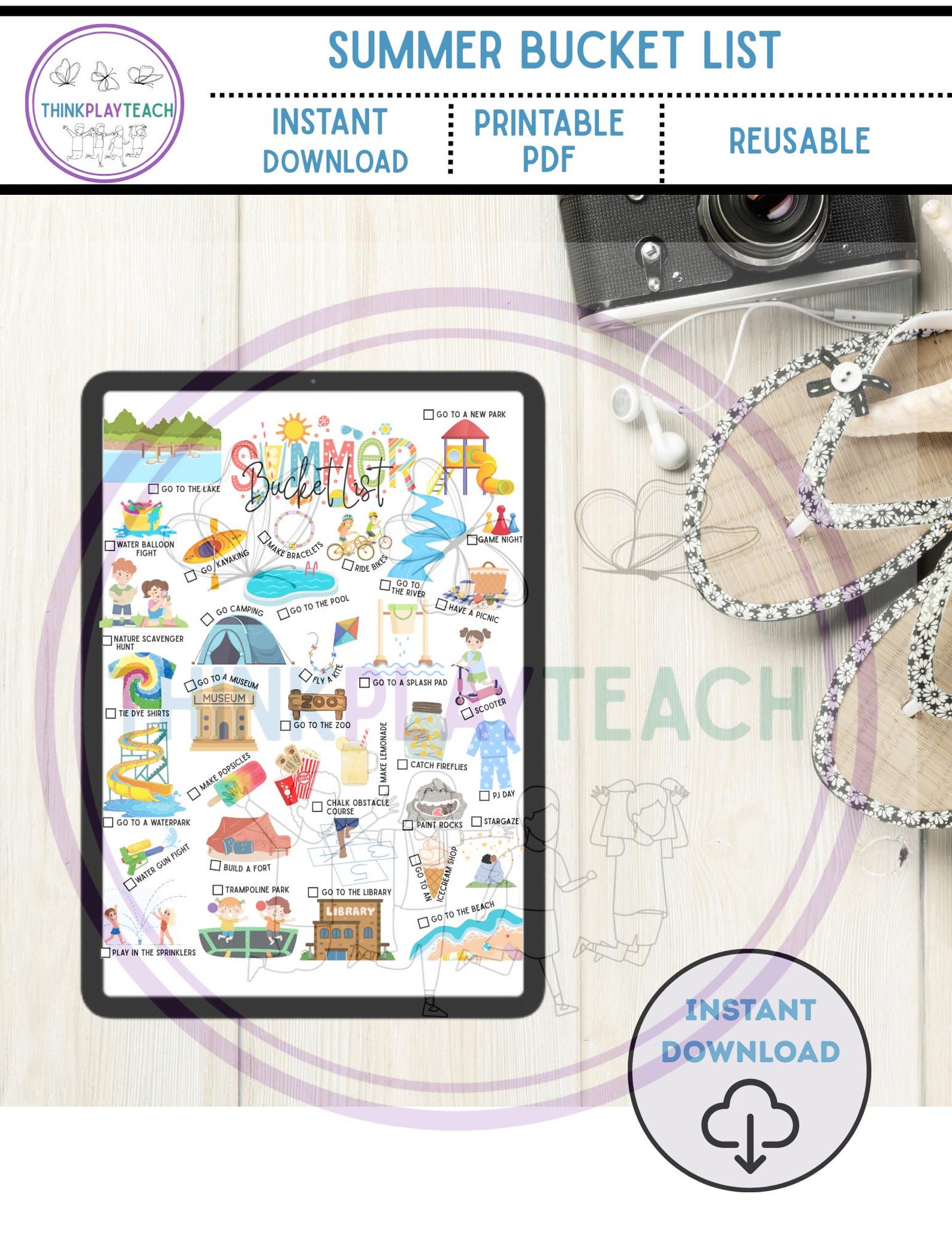 Seasonal Bucket List - Instant Download - Etsy