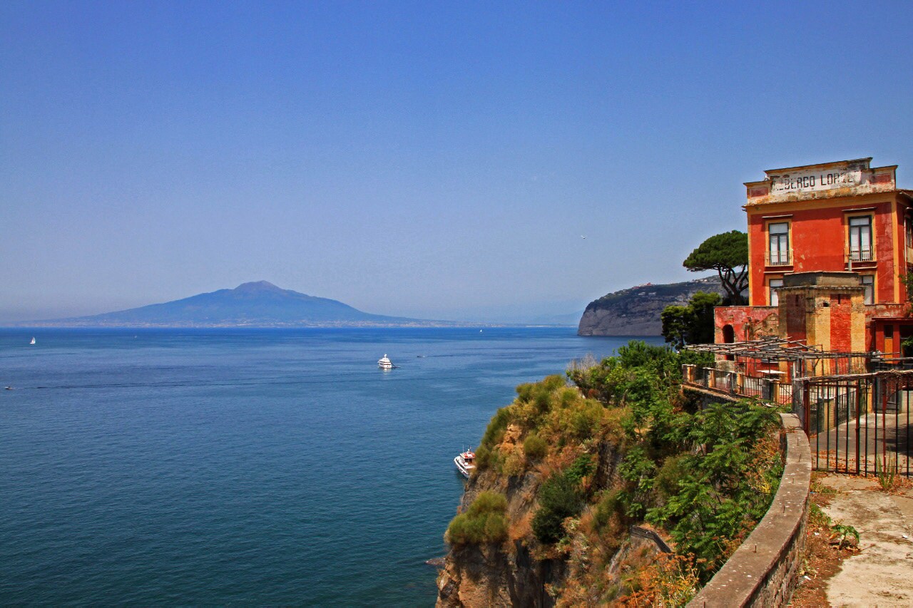 View of Vesuvius From Sorrento, Italy - Etsy