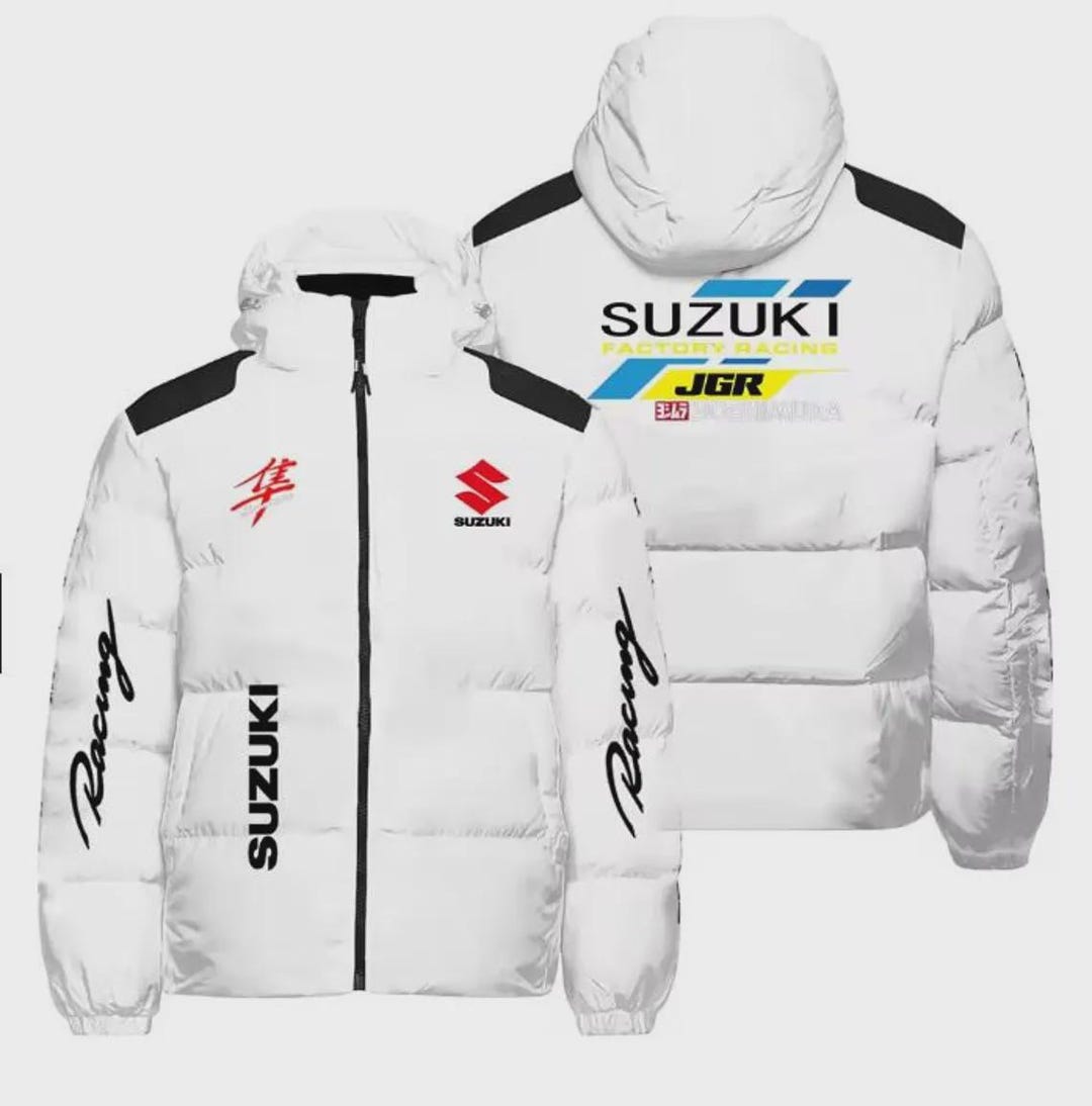 New Suzuki Yoshimura Racing Team Long Sleeve Hoodie Bomber Puffer ...