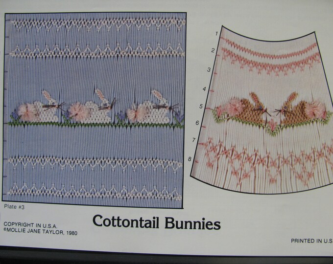 Smocking Plate, Easter, Cottontail Bunnies - Etsy