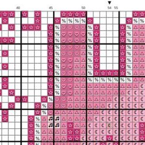 Pink Bunny Mini Alphabet Letters Cross Stitch Pattern - Etsy