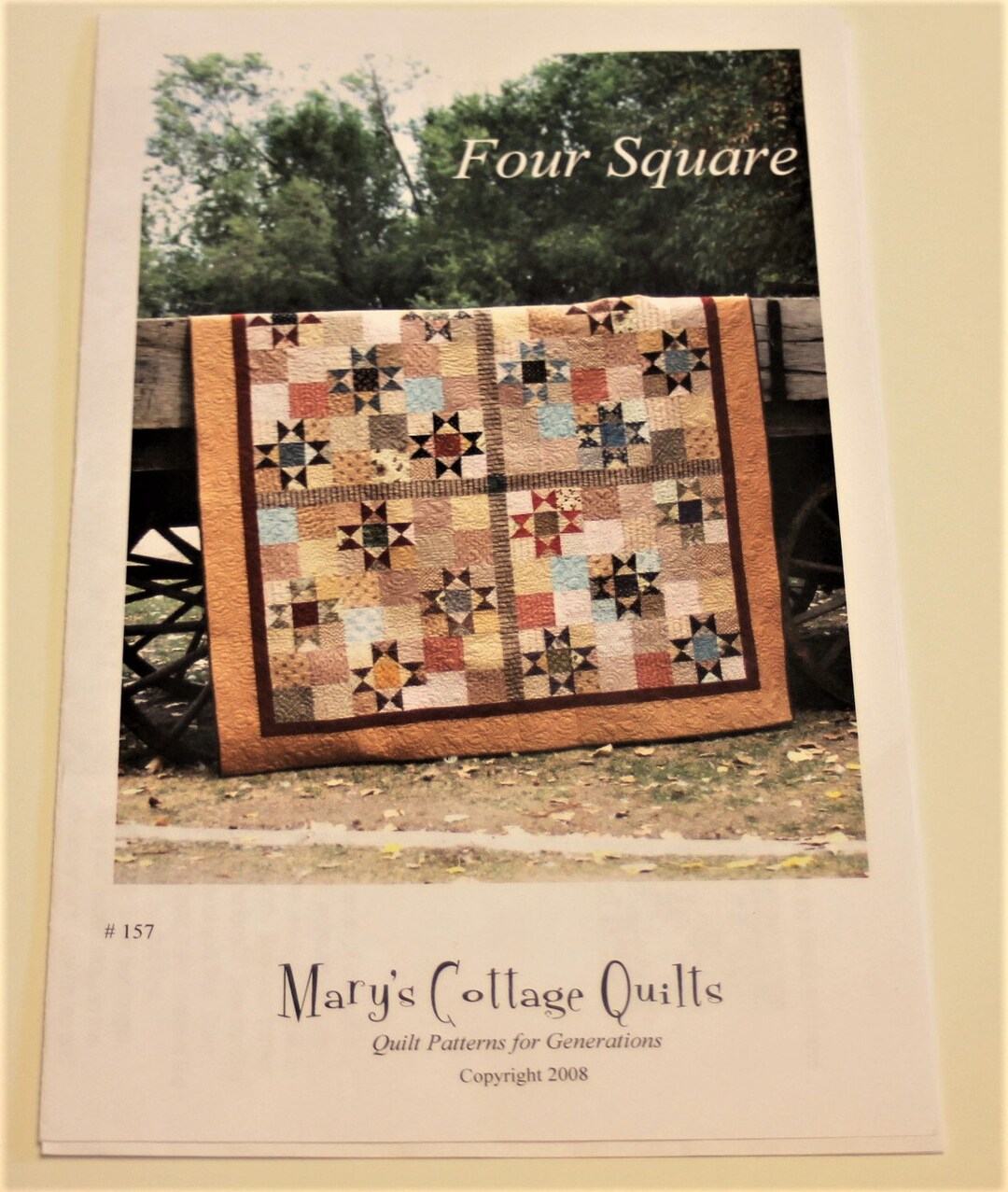 Quilt Pattern: "four Square" Quilt Pattern (original Copy, Not a ...