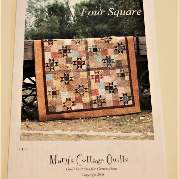 Four Square Quilt Pattern - Etsy