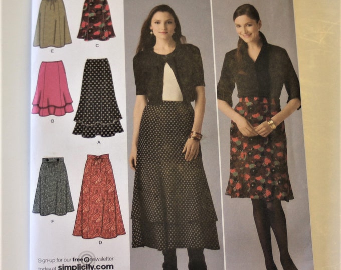 Simplicity 2516: Misses' Made Easy Skirts With Length and Waistline ...