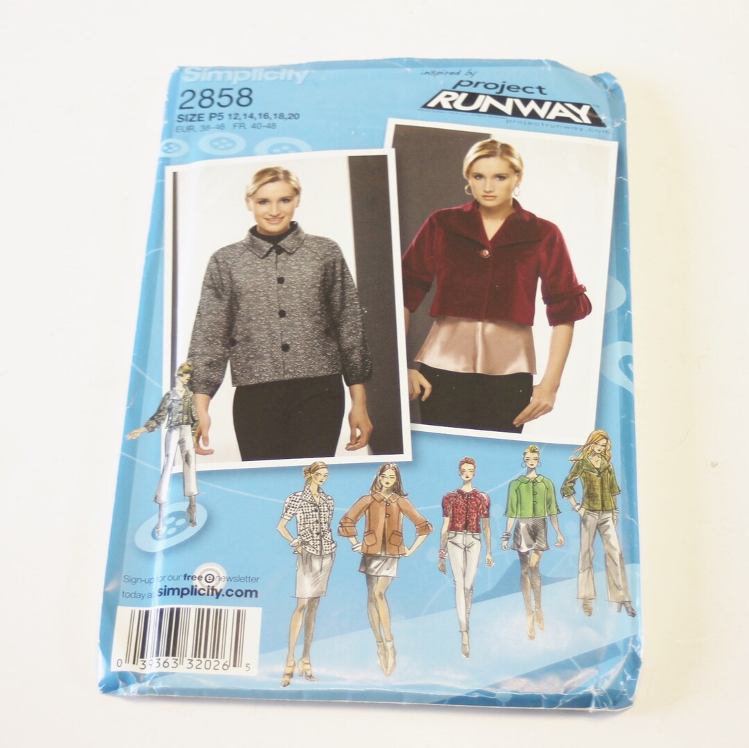 Simplicity 2858: Misses' Lined Jacket With Collar and Sleeve Variations ...