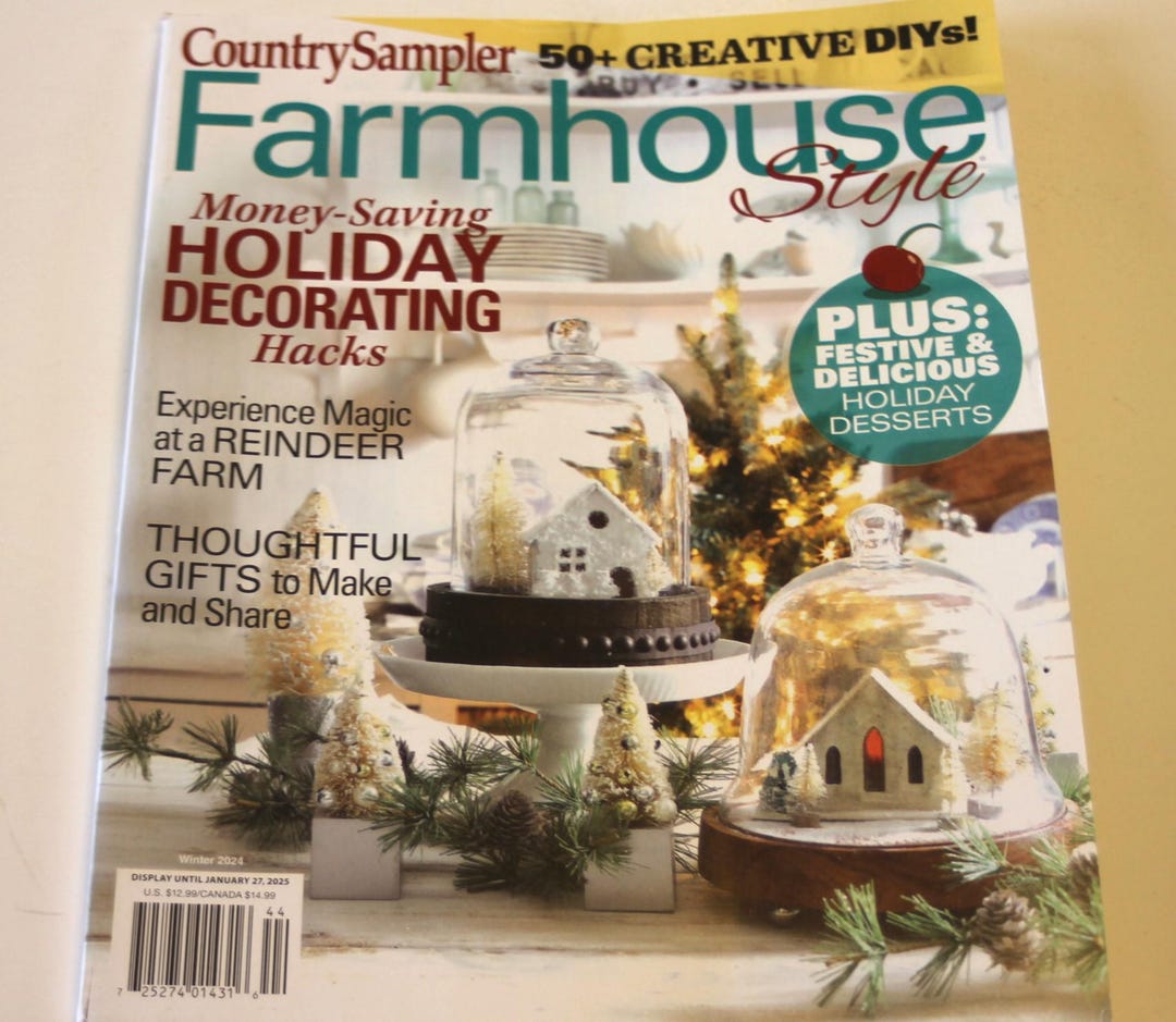 Country Sampler Farmhouse Style Magazine Winter 2024 (USED) - Etsy