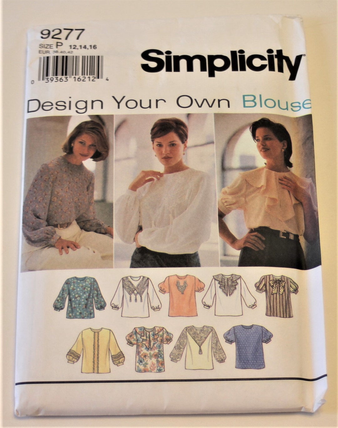 Simplicity 9277: Design Your Own Blouse Sizes 12,14,16 UNCUT - Etsy
