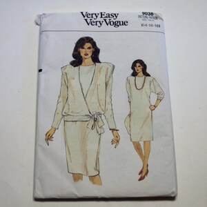 Very Easy Vogue 9036: Misses' Dress and Top Sizes 14,16,18 UNCUT - Etsy