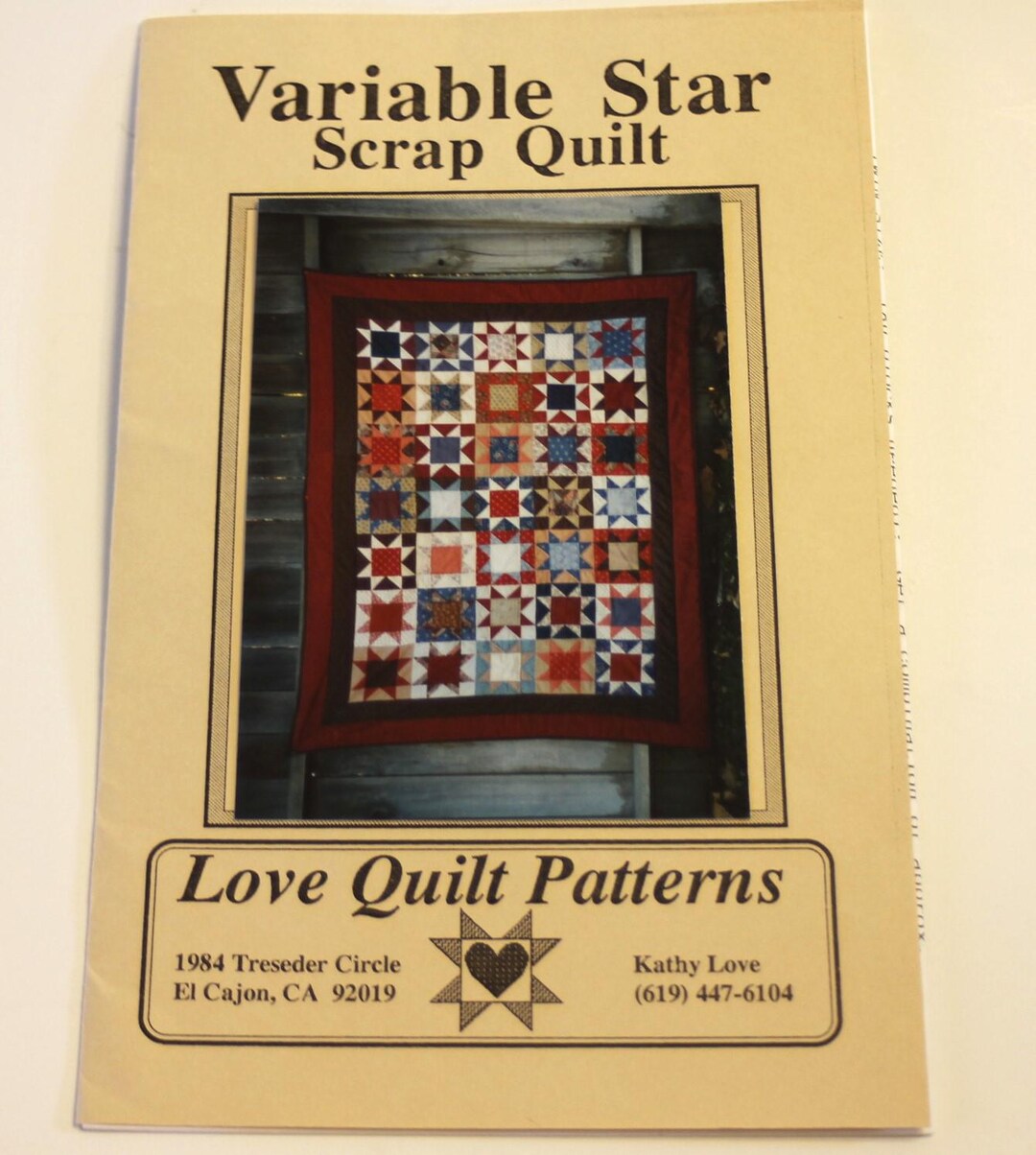 Variable Star Scrap Quilt by Love Quilt Patterns ( Only ONE ORIGINAL ...