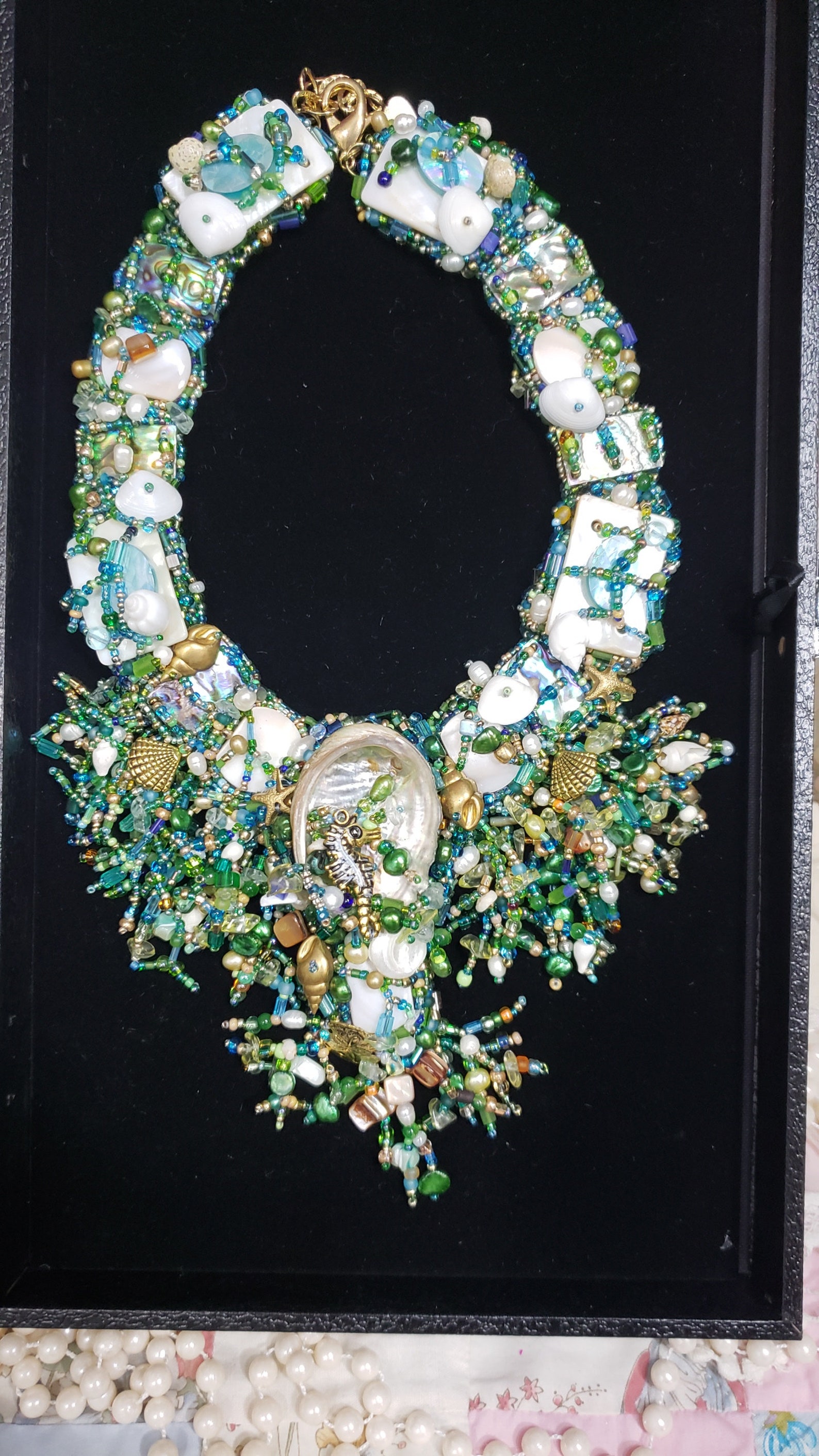 Statement Necklace Mermaids Gem - Etsy
