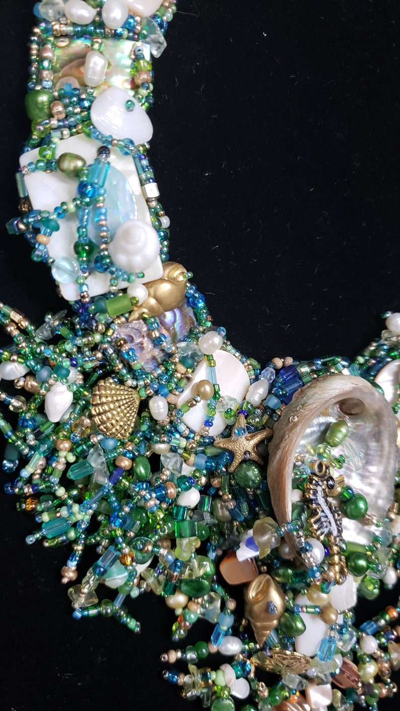 Statement Necklace Mermaids Gem - Etsy