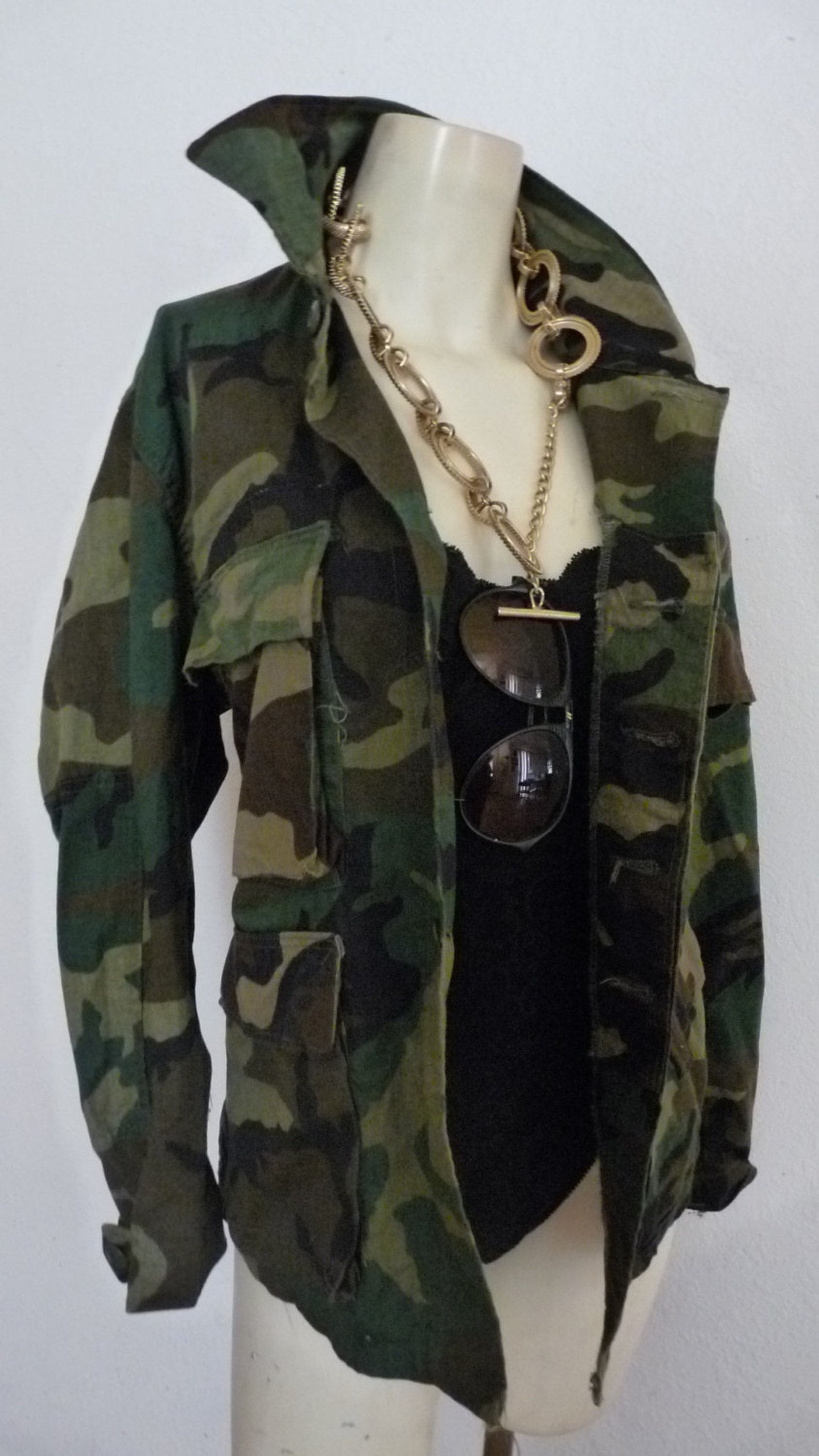 Vintage CAMO Jacket for Men or Women CAMOUFLAGE MILITARY | Etsy