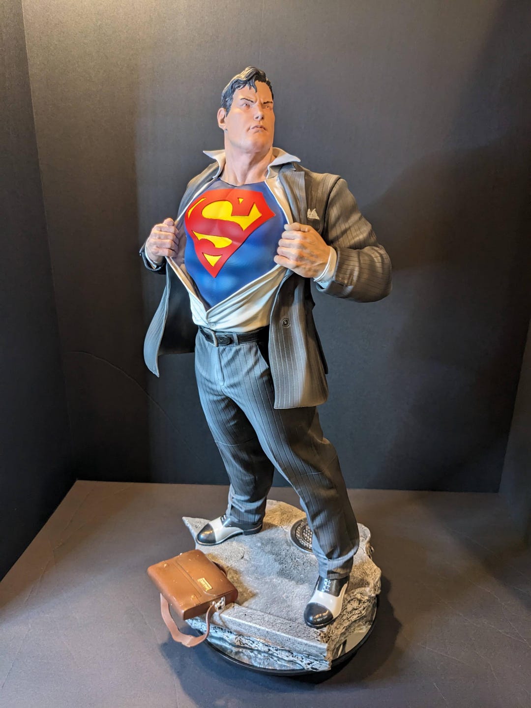 Superman Clark Kent Statue - Etsy UK
