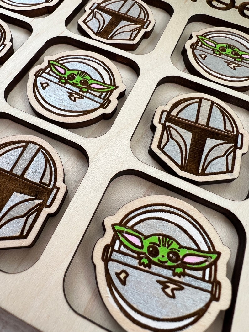 Darth Vader Stormtrooper Nerd Space Wars Hand Painted Wood Tic - Etsy