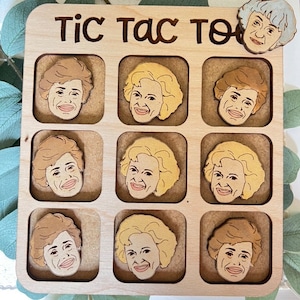 Peanuts Snoopy Charlie Brown Hand Painted Wood Tic Tac Toe Board - Etsy