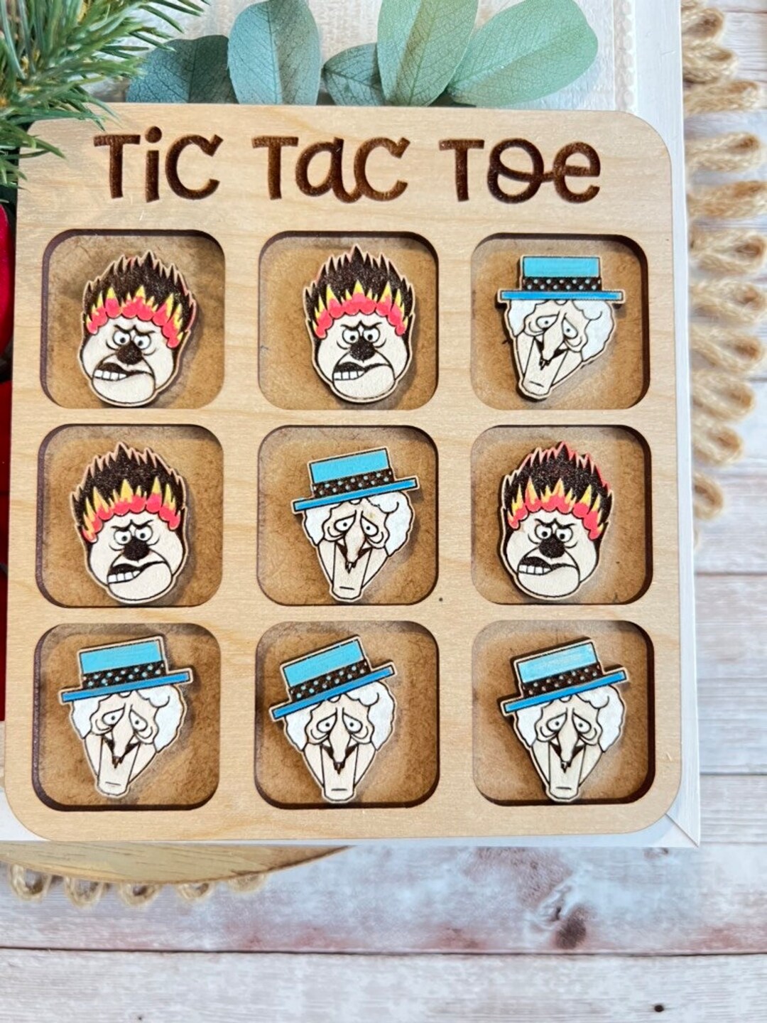 Heatmiser Rudolph Tic Tac Toe Board Christmas Rudolph Heat Miser Adult ...