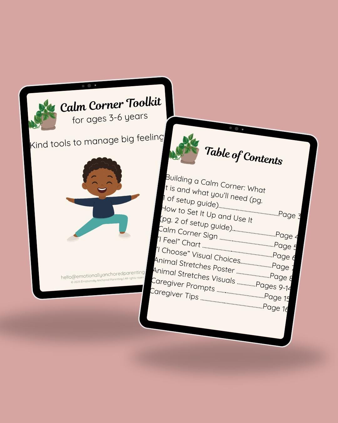 Calm Down Corner Toolkit: Emotional Regulation Printables (ages 3-6 ...