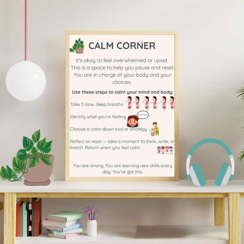 Printable Calm Down Corner for Kids | Emotional Regulation Toolkit Ages ...
