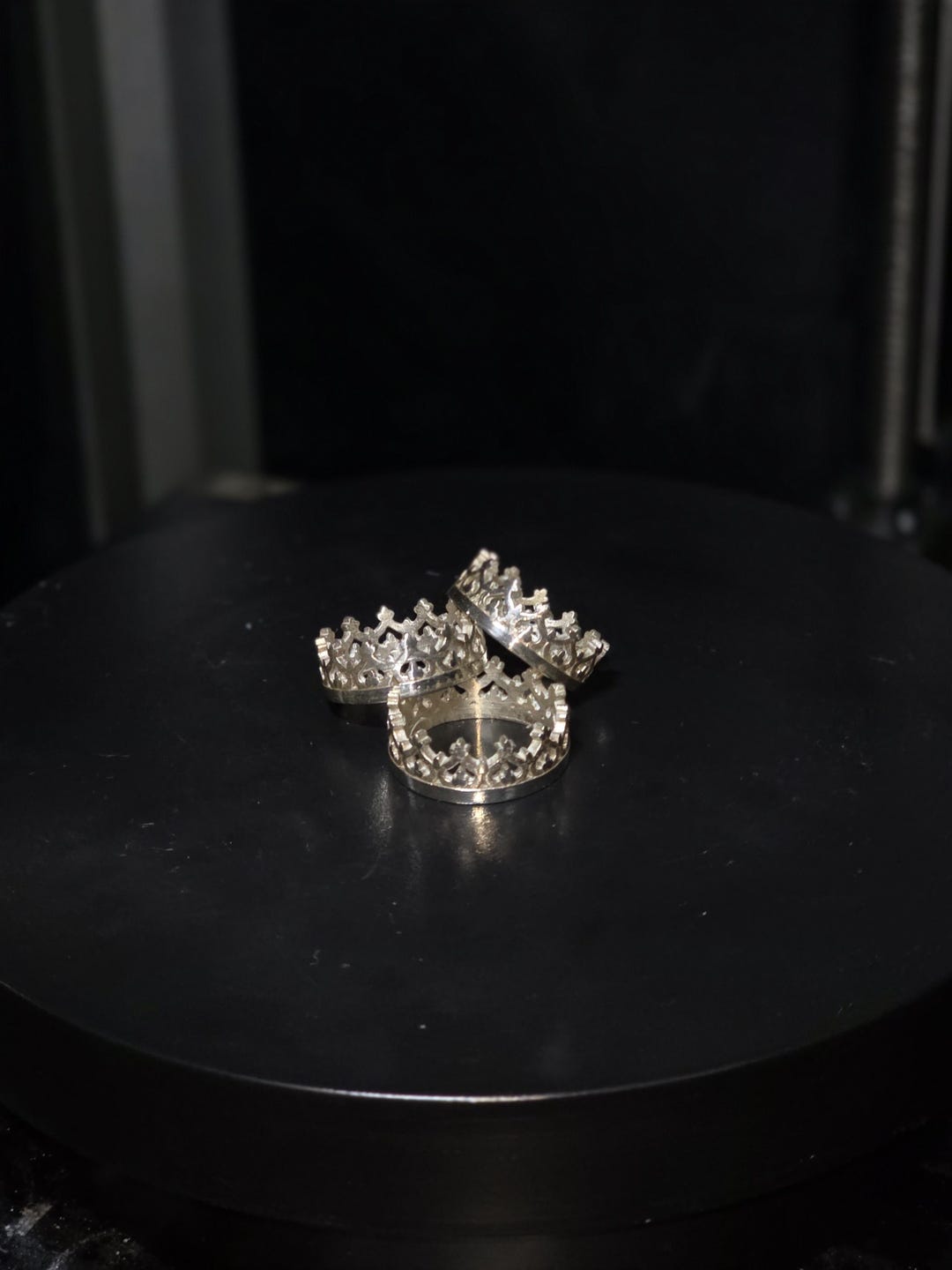 Crown Ring – Sterling Silver – 3D Printed Wax Cast – Hand-polished ...