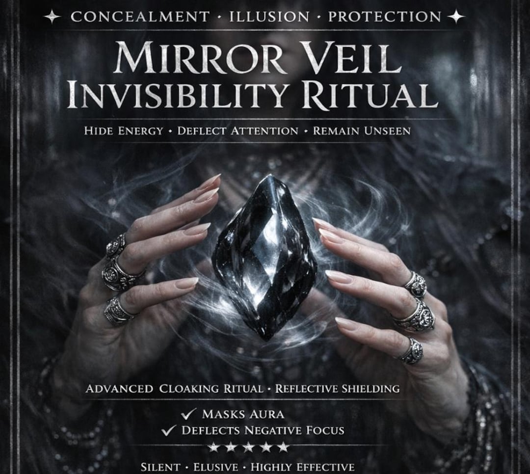 Mirror Veil Invisibility Ritual, Powerful Concealment & Energetic ...